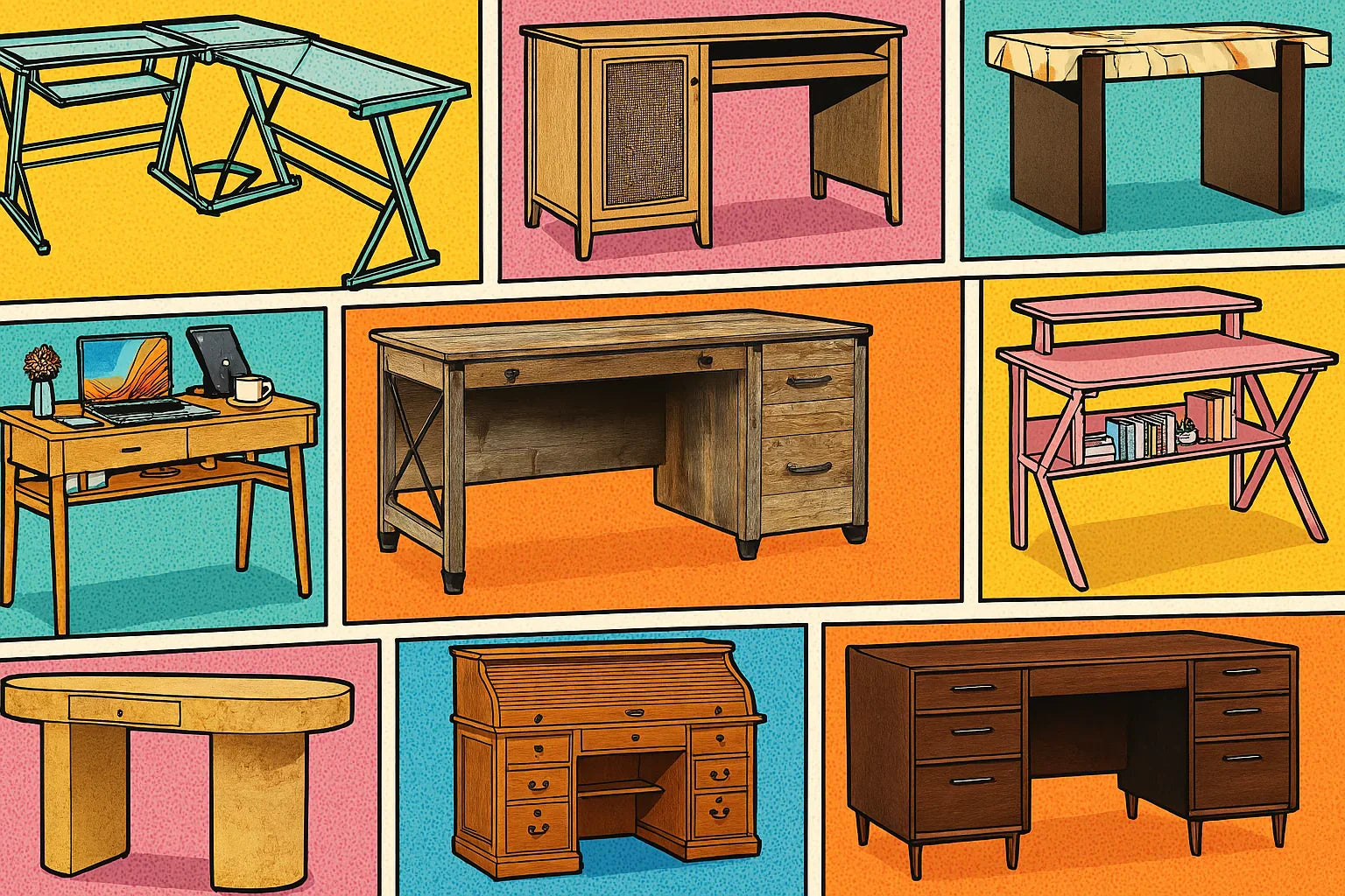 The Different Types of Desks for Homes, Offices, and Study Spaces ...