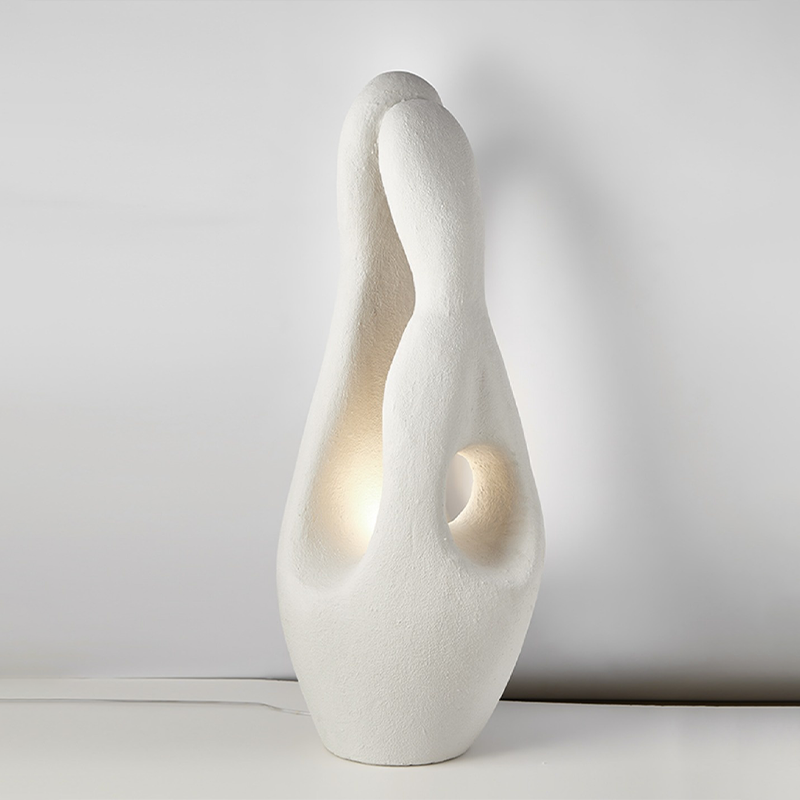 Modern LED Floor Lamp in Industrial Polystyrene Design – CharmyDecor