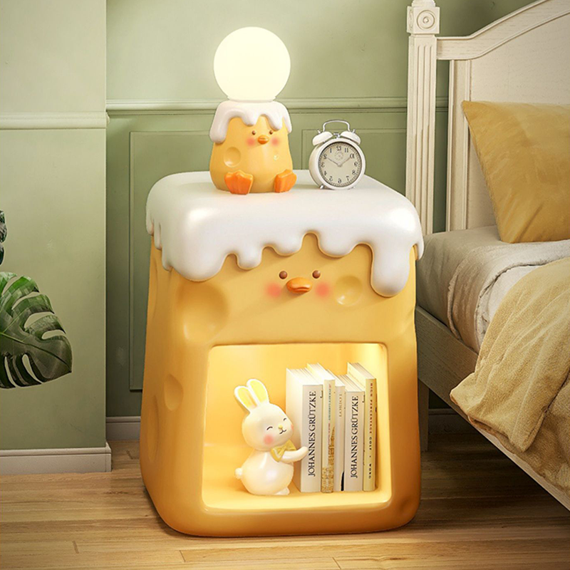 Adorable Duck-Shaped Cheese Design Nightstand - Creative – CharmyDecor