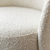 Nordic Round Boucle Vanity Stool - CharmyDecor- CharmyDecor