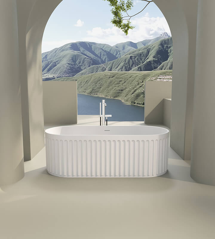 Modern Freestanding Transparent Bathtub in 5 Colors – CharmyDecor