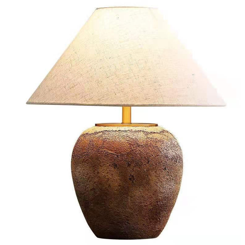 Chinese Retro Ceramic Pot Table Lamp with LED Light - 58 – CharmyDecor