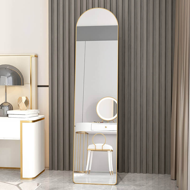 Modern Freestanding Glass Vanity Full-Body Mirror - CharmyDecor