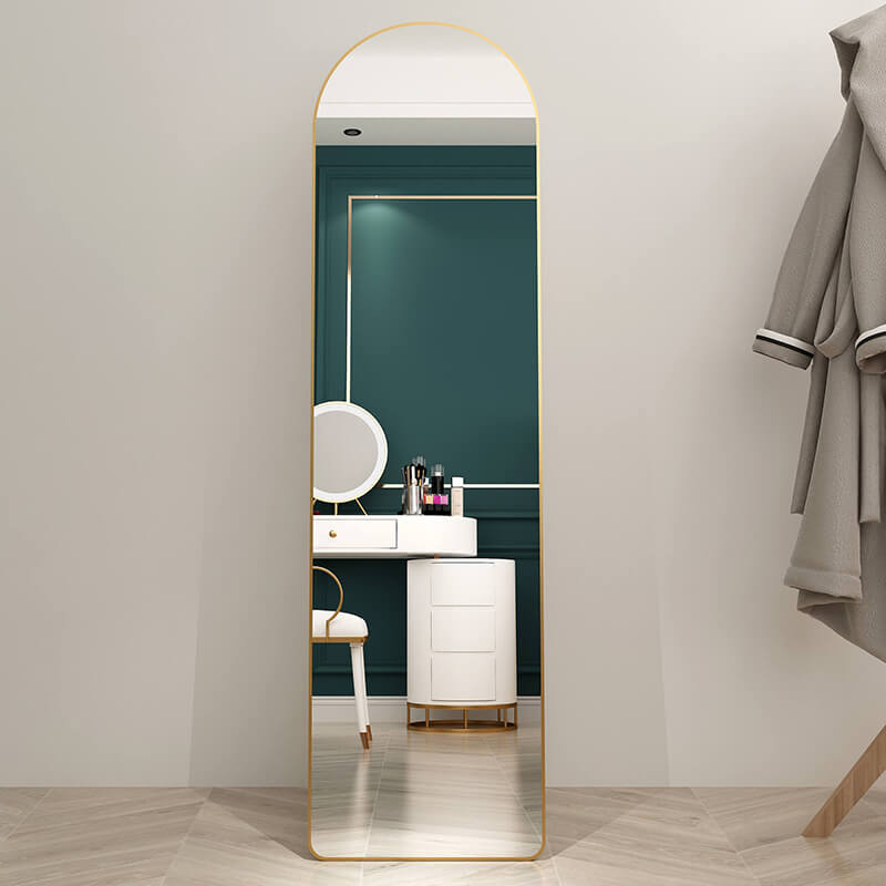 Modern Freestanding Glass Vanity Full-Body Mirror - CharmyDecor