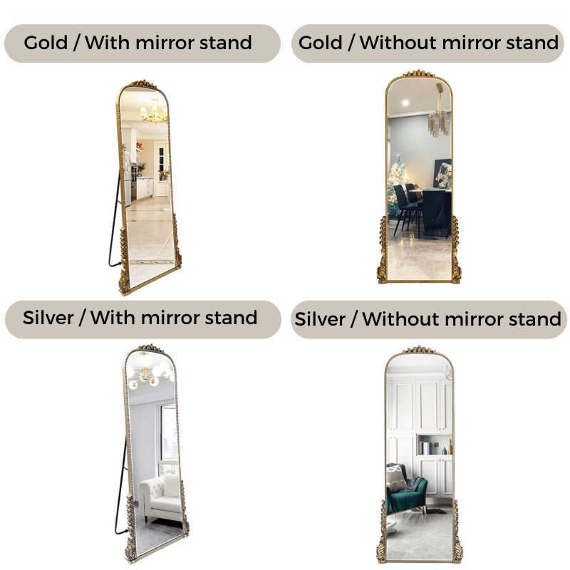 Arched Antique Full Length Mirror - CharmyDecor