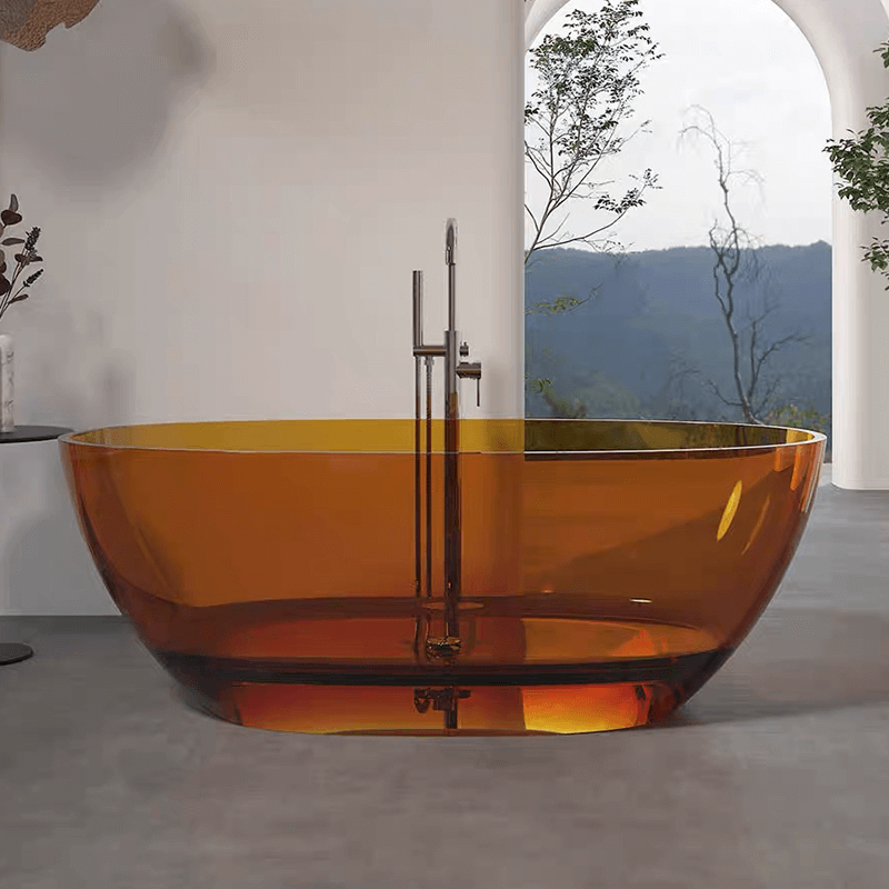 Freestanding Transparent Bathtub Available in Five Colors – CharmyDecor