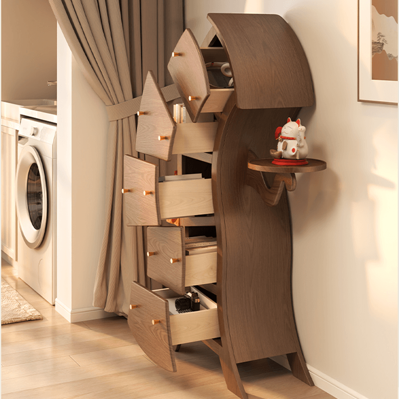 Modern Akimbo Robot Solid Wood Cabinet - Sleek Design – CharmyDecor