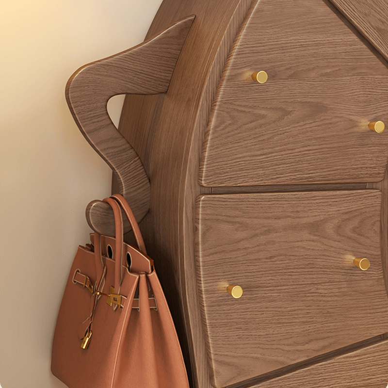 Modern Akimbo Robot Solid Wood Cabinet - Sleek Design – CharmyDecor