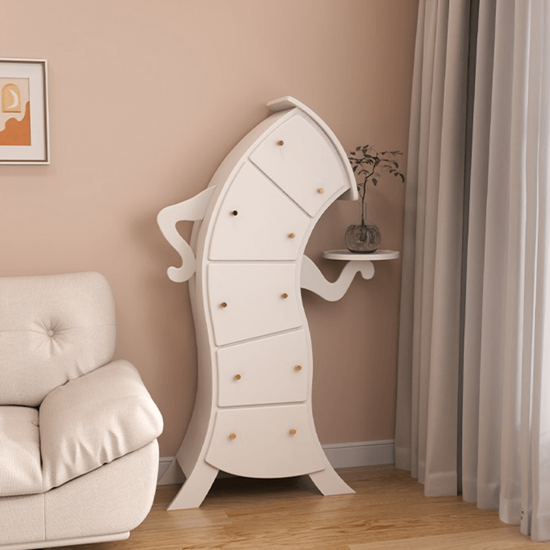 Modern Akimbo Robot Solid Wood Cabinet - Sleek Design – CharmyDecor