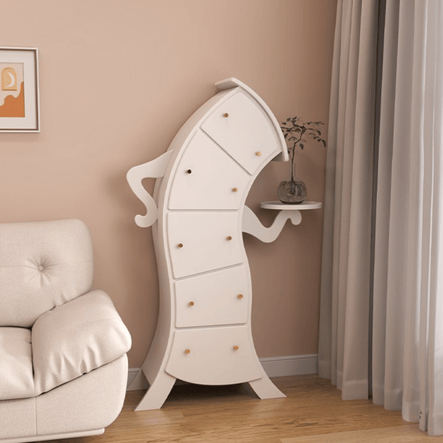 Modern Akimbo Robot Solid Wood Cabinet - Sleek Design – CharmyDecor