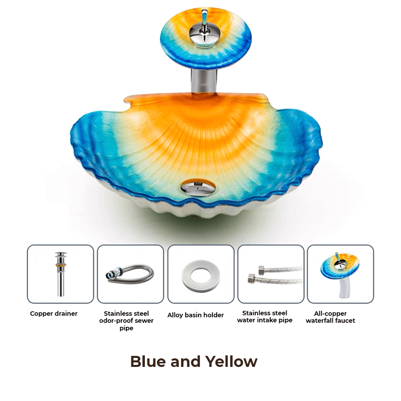 Scallop Shell-Shaped Decorative Bathroom Sink – CharmyDecor