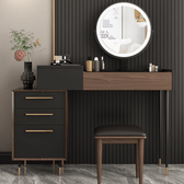 Eva Dressing Table with LED Mirror - Vanity with LED Mirror - CharmyDecor