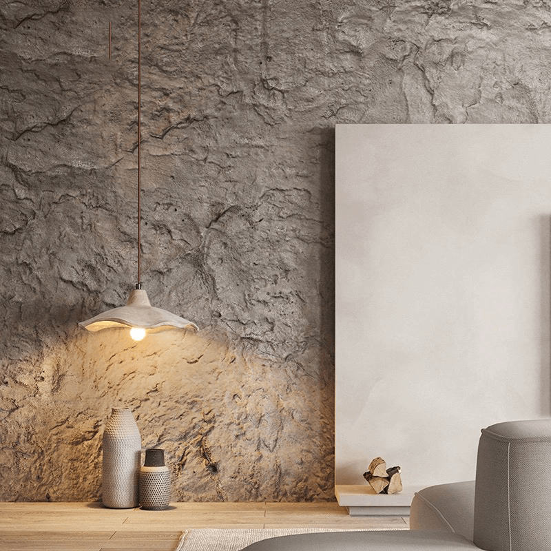 Elegant Japanese Yellow Stone Pendant Lamp – CharmyDecor