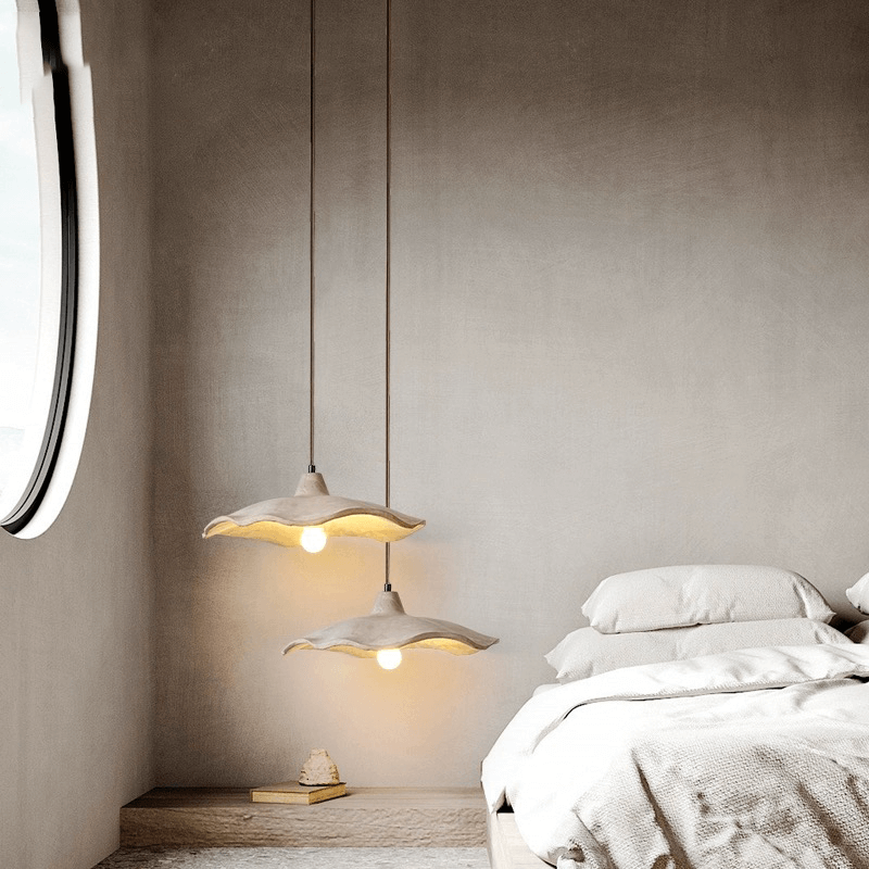 Elegant Japanese Yellow Stone Pendant Lamp – CharmyDecor