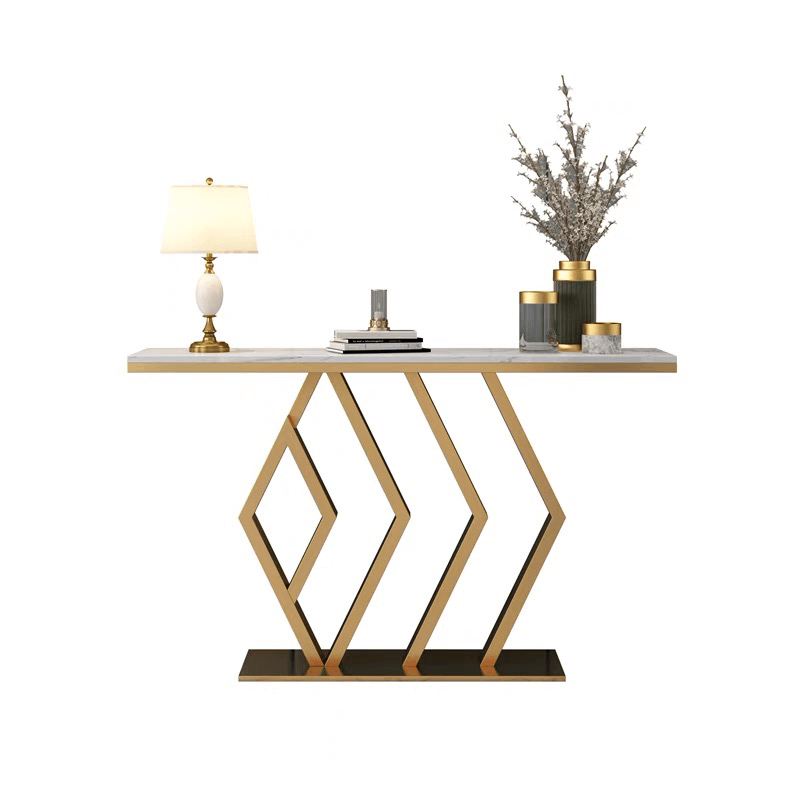 Marble-Top Entryway Console Table -CharmyDecor- CharmyDecor