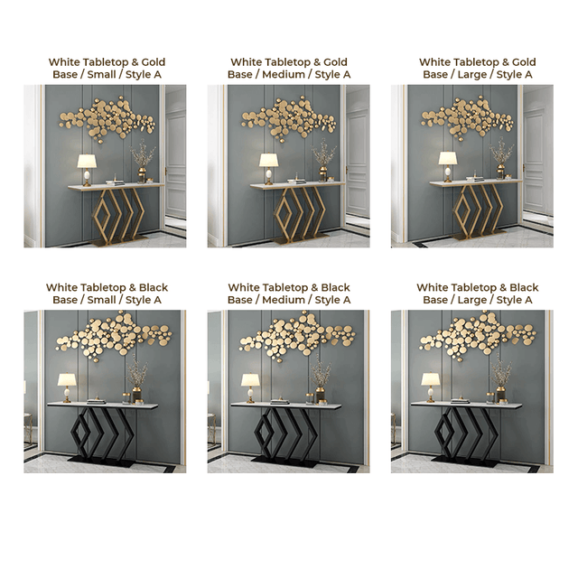 Elegant Marble-Top Console Table for Entryway Decor – CharmyDecor