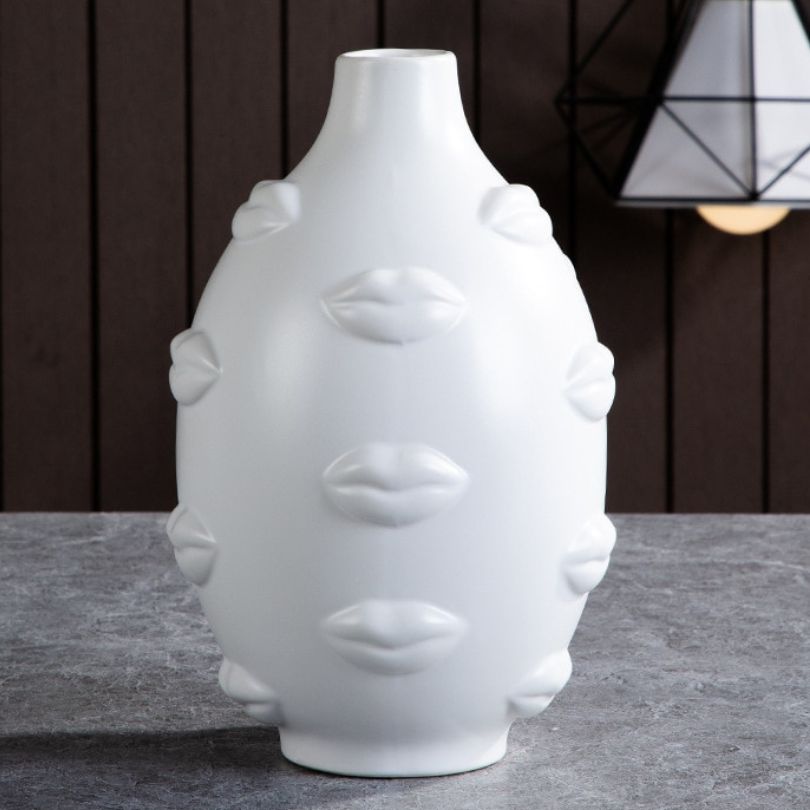 Modern Elegant Novelty Shape Gold Ceramic Vase - CharmyDecor