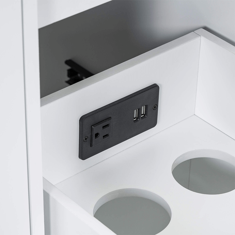 Modern Bathroom Vanity Cabinet with USB Charger - CharmyDecor