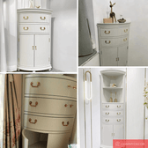 Modern White Triangle Corner Cabinet – CharmyDecor