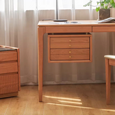 Nordic Cherry Wood Office Desk with Drawers – CharmyDecor