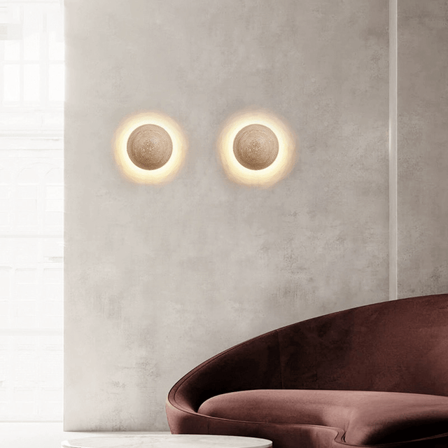 LED Lamp: Semi-Circular Yellow Cave Stone Design – CharmyDecor