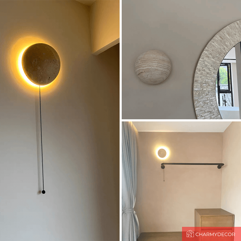LED Lamp: Semi-Circular Yellow Cave Stone Design – CharmyDecor