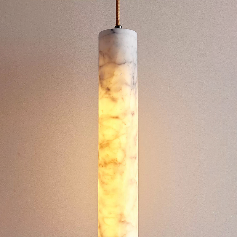 Elegant Marble Tube Chandelier Light Fixture – CharmyDecor