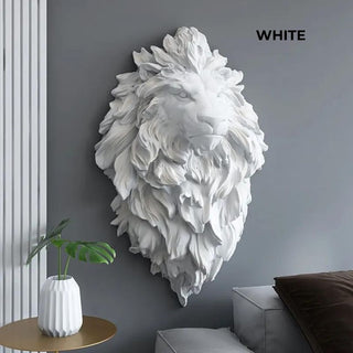 Artistic Resin Lion Head Wall Decor for Home Interiors – CharmyDecor