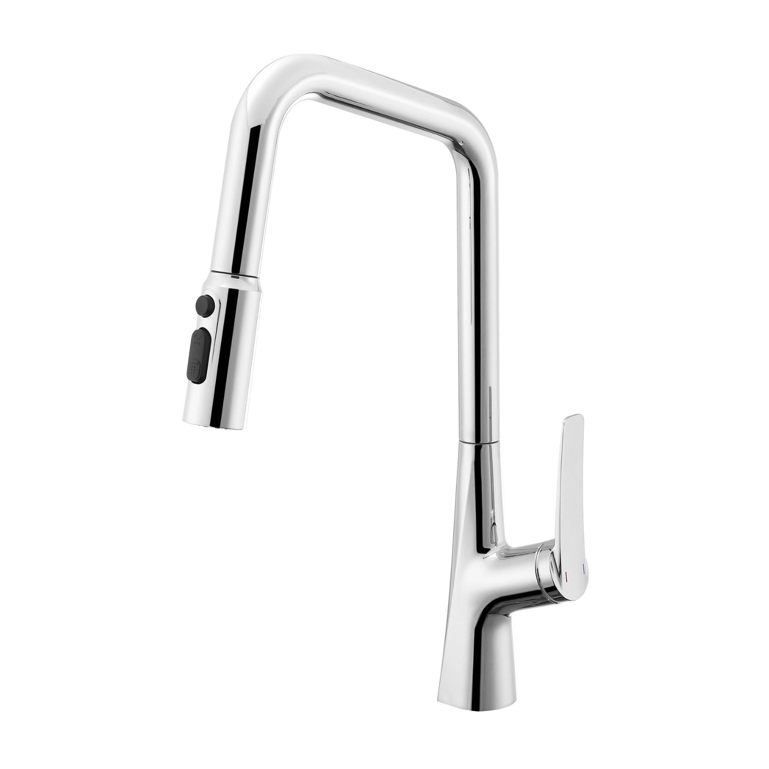 Chrome High Arc Kitchen Faucet with Pull-Down Sprayer & 3 Water Modes ...