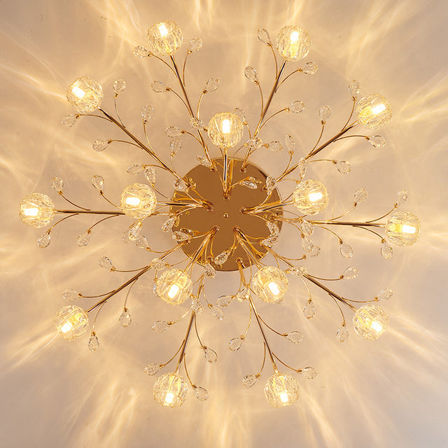 Luxury Branched Flower Ceiling Light - Modern Flush Mount – CharmyDecor