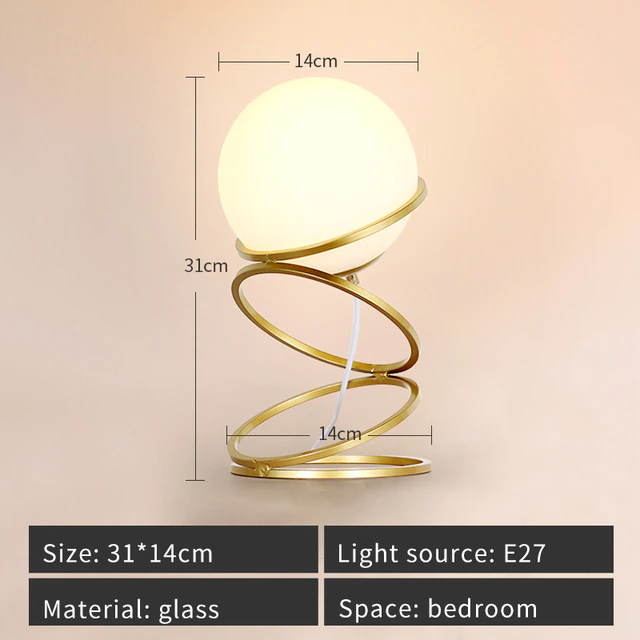 Contemporary Milky Glass LED Table Lamp for Elegance – CharmyDecor