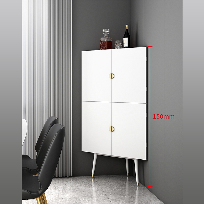 Modern Minimalist Triangle Cabinet with 4 Doors – CharmyDecor