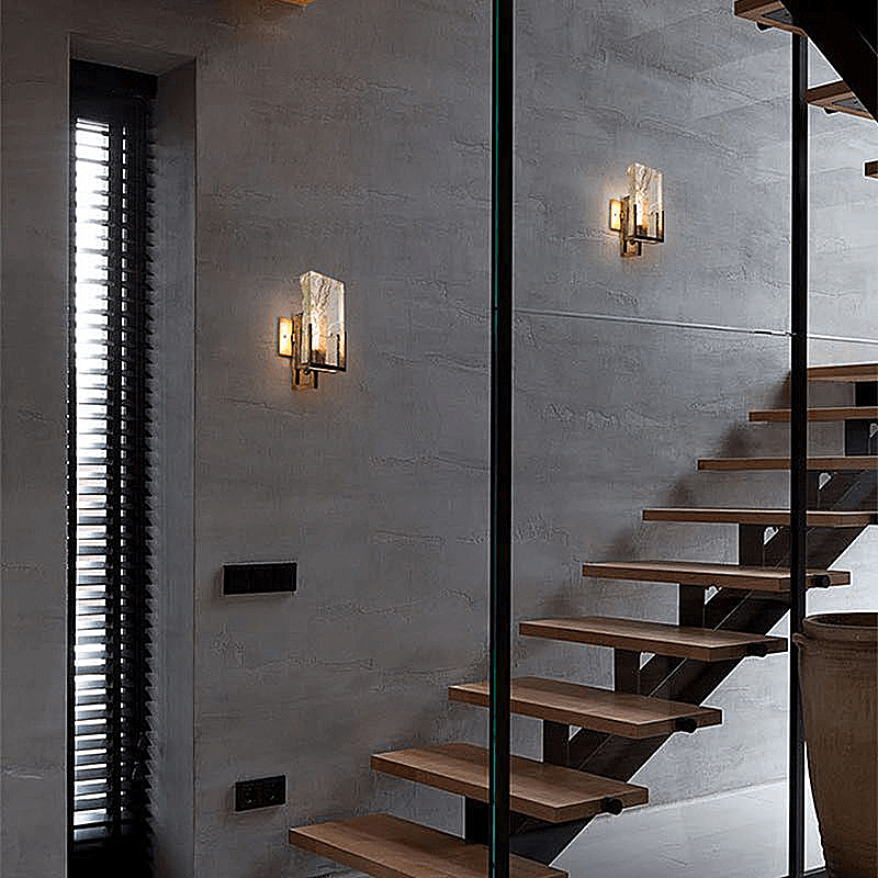 Simple Geometric Crystal Wall Light Fixture - CharmyDecor - CharmyDecor