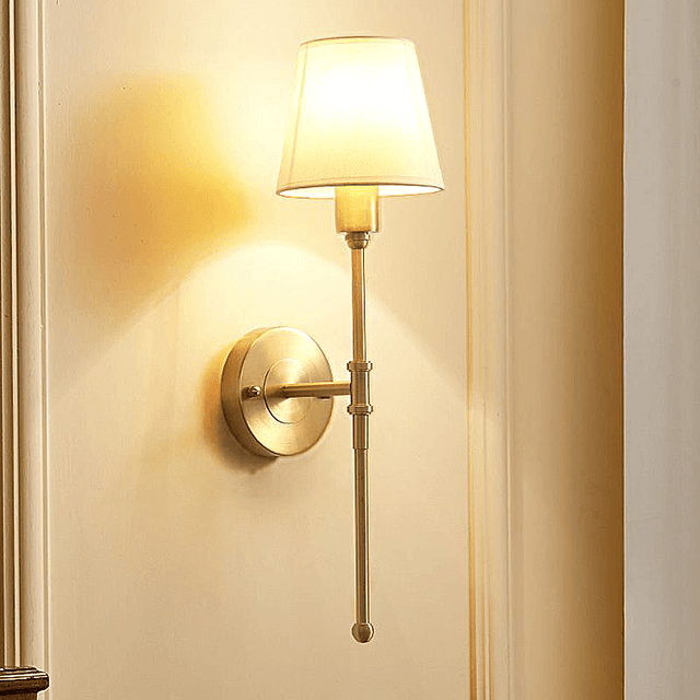 Gold 1-Light Wall Sconce with Modern Geometric Design – CharmyDecor