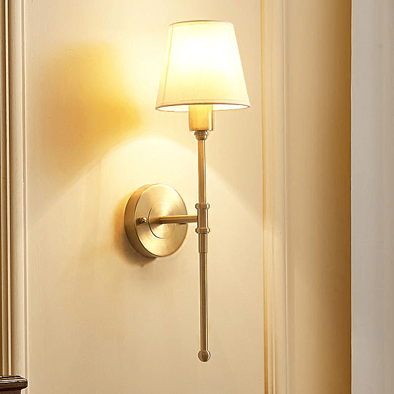 Geometric Fabric 1-Light Wall Sconce - CharmyDecor