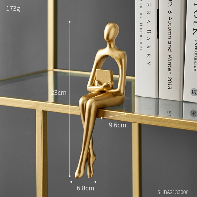 Abstract Sitting Resin Figurine sculpture – CharmyDecor