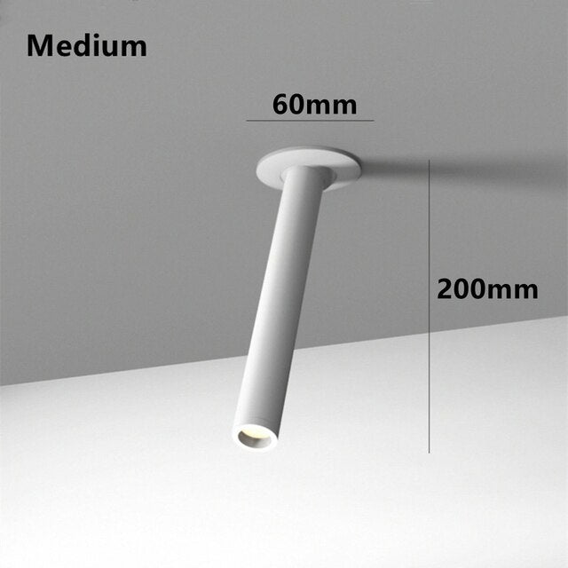 Rotatable Long Tube Recessed Spotlight - Adjustable Angle – CharmyDecor