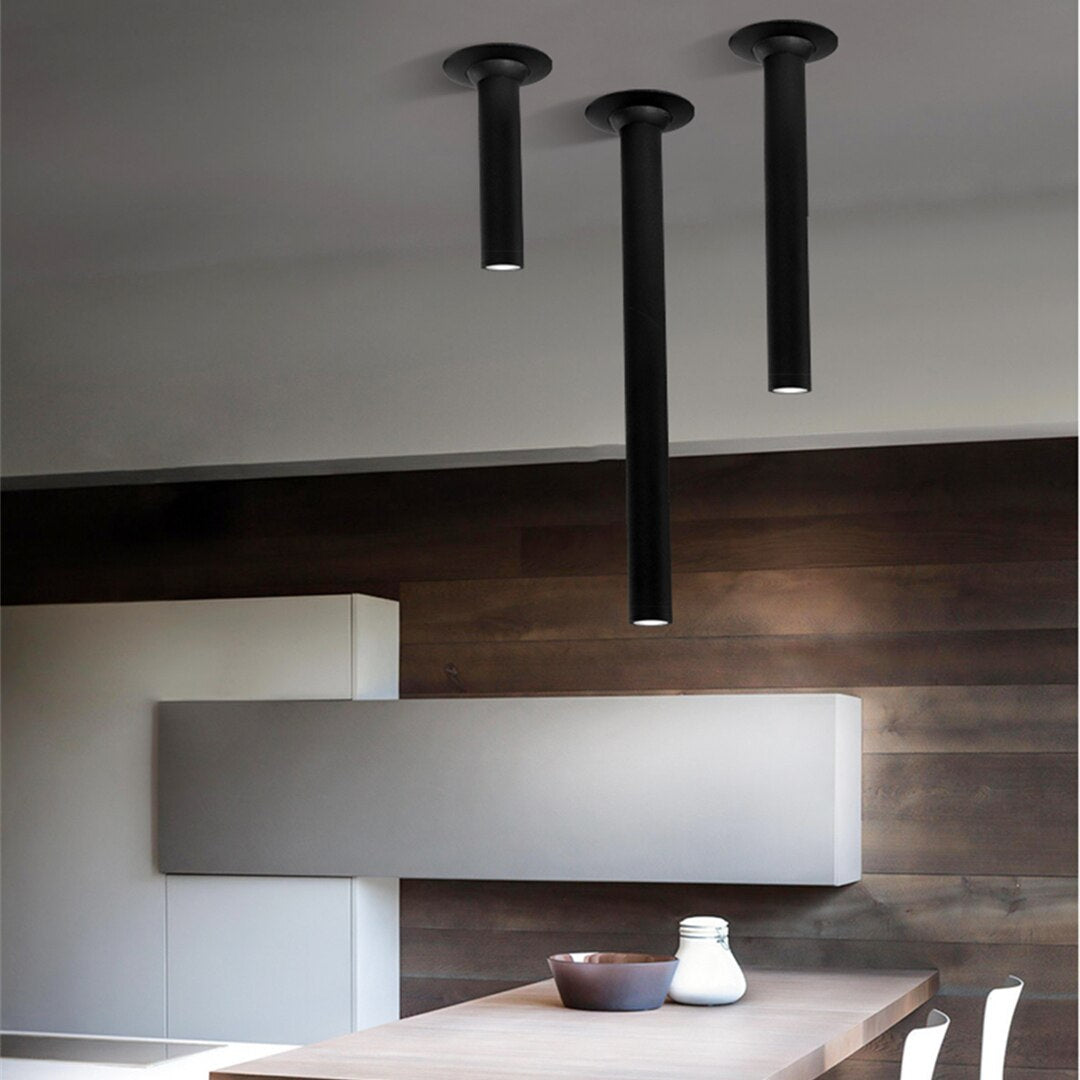 Rotatable Long Tube Recessed Spotlight - Adjustable Angle – CharmyDecor