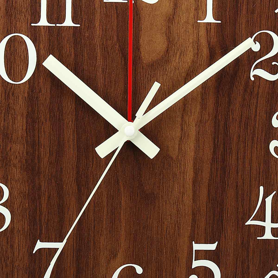Glow in the Dark Luminous Wood Wall Clock – CharmyDecor