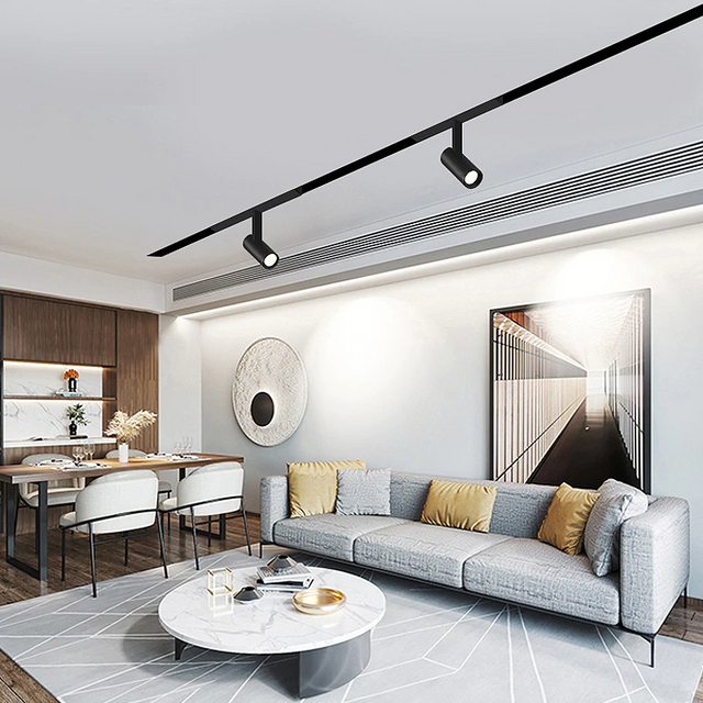 Sleek LED Track Light with Modern Wooden Design – CharmyDecor