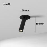 Long Tube Recessed Spotlight - CharmyDecor- 13.5cm white / Warm white ...