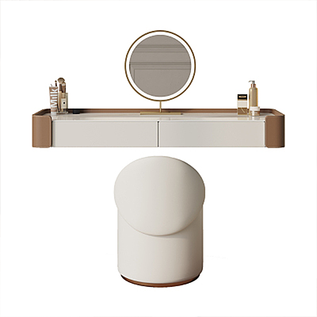 Minimalist White Floating Vanity Table for Modern Spaces – CharmyDecor