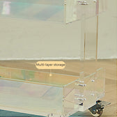 Acrylic Iridescent Trolley Bar Cart – CharmyDecor