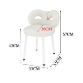 Chic Minimalist Vanity Bow Chair – CharmyDecor