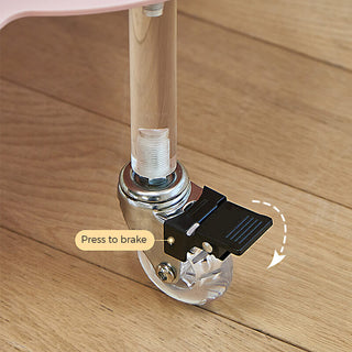 Cloud Acrylic Rolling Cart with Wheels - Modern Design – CharmyDecor