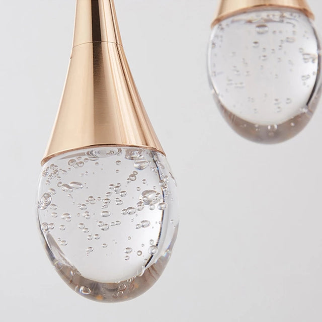 Post-Modern Crystal Glass Water Drop Pendant Light Fixture – CharmyDecor