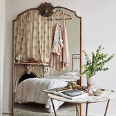 Antique Carved French Style Floor Mirror- CharmyDecor