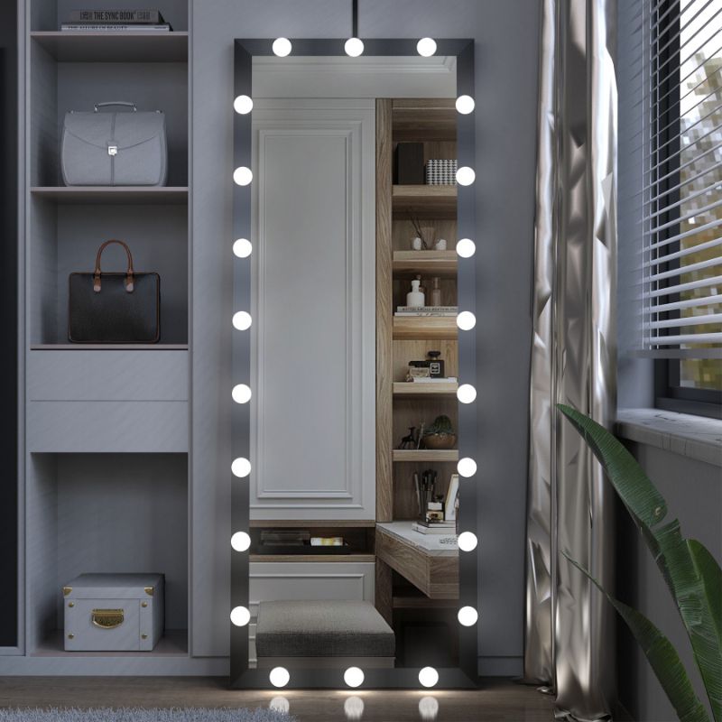 Modern Vanity Lighted Full-Body Mirror for Home Décor – CharmyDecor