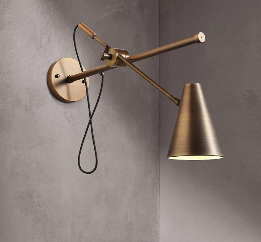 Industrial Myrna Swing Arm Wall Lamps – CharmyDecor