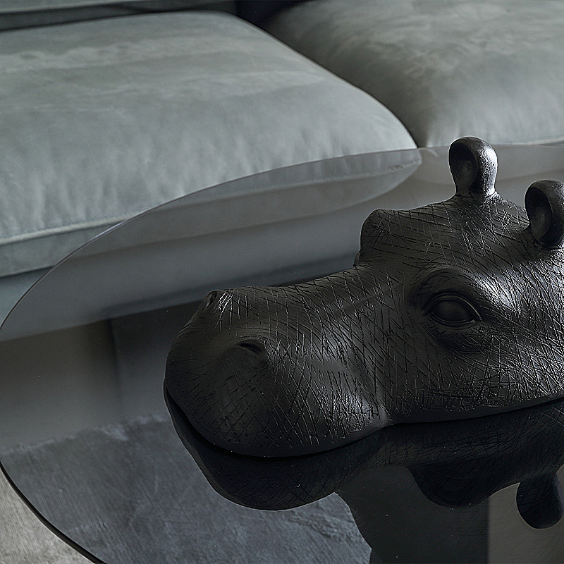 Elegant Italian Minimalist Hippo Coffee Table Design – CharmyDecor
